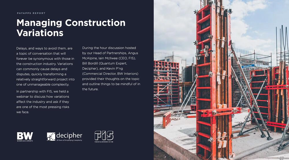 DOWNLOAD REPORT - Managing Construction Variations I UK - Payapps